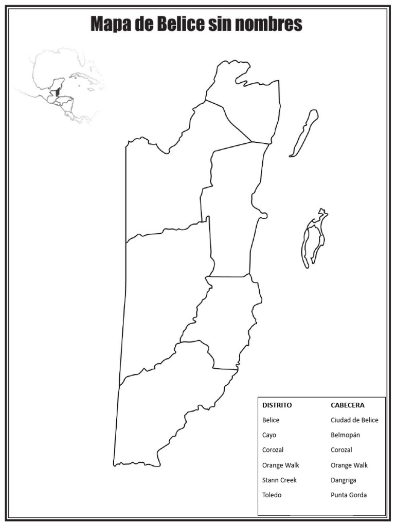 Mapa de Belice | PDF