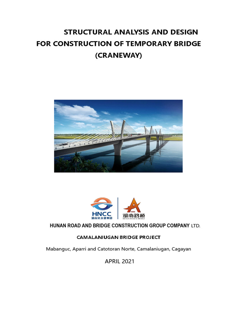 Camalaniugan Temp Bridge Structural Analysis | PDF | Deep Foundation ...