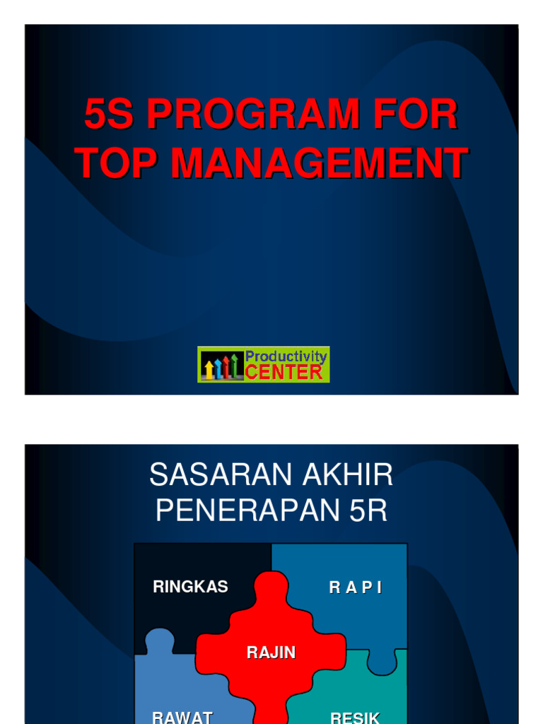 1 - 5S Program For Top Management | PDF