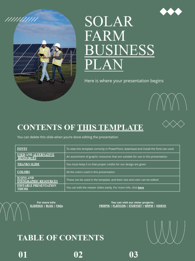 Solar Farm Business Plan | PDF | Planets | Marketing