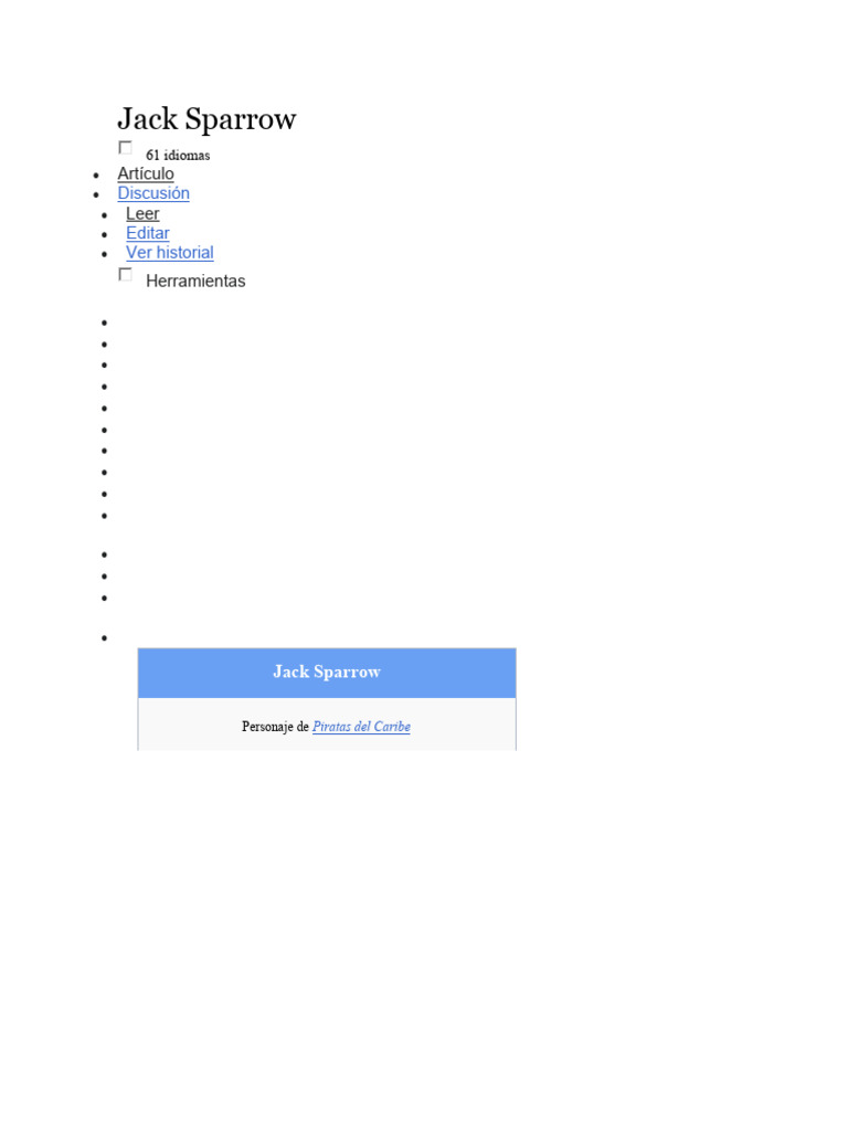 Jack Sparrow | PDF