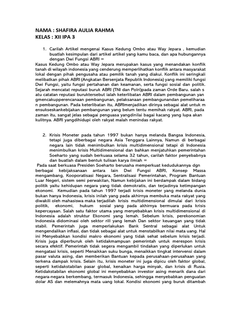 Tugas Sdo Shafira | PDF