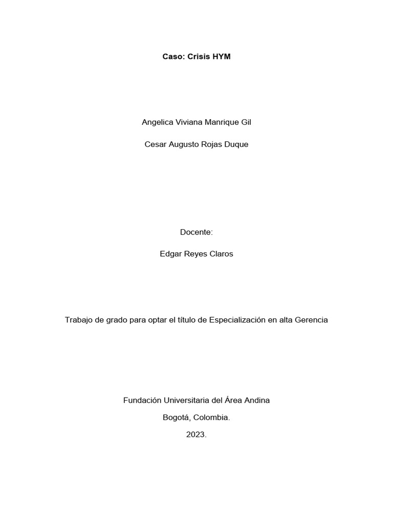 Gerencia Estrategica Caso HYM | PDF | H&M | Economias