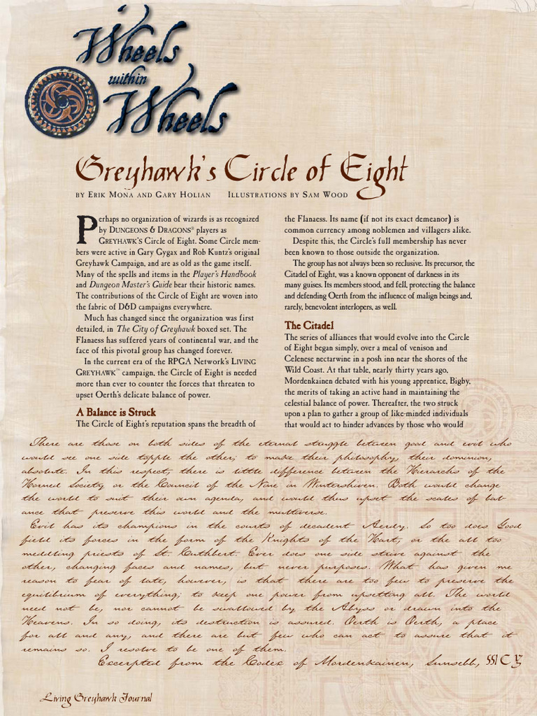 LG Circle of Eight Web | PDF | Fantasy Role Playing Games | Dungeons ...