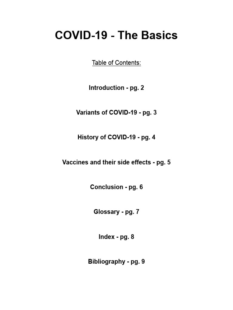 COVID-19 Overview: Variants and Vaccines | PDF