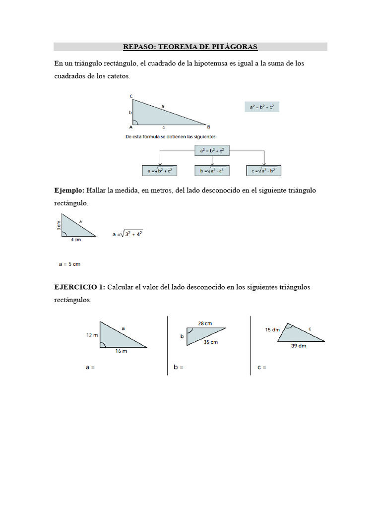 Triángulos Rectángulos | PDF | Triángulo | Geometría Elemental