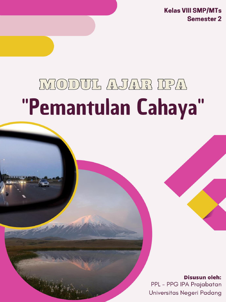 Modul Ajar Cahaya & Alat Optik (Pemantulan Cahaya) - Kls 8 Semester 2 | PDF | Karier & Perkembangan