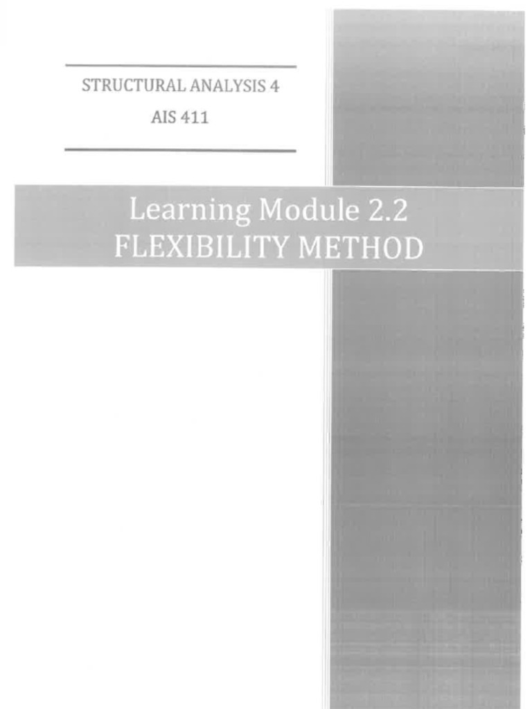 Learning Module 6 - Flexibility Method | PDF