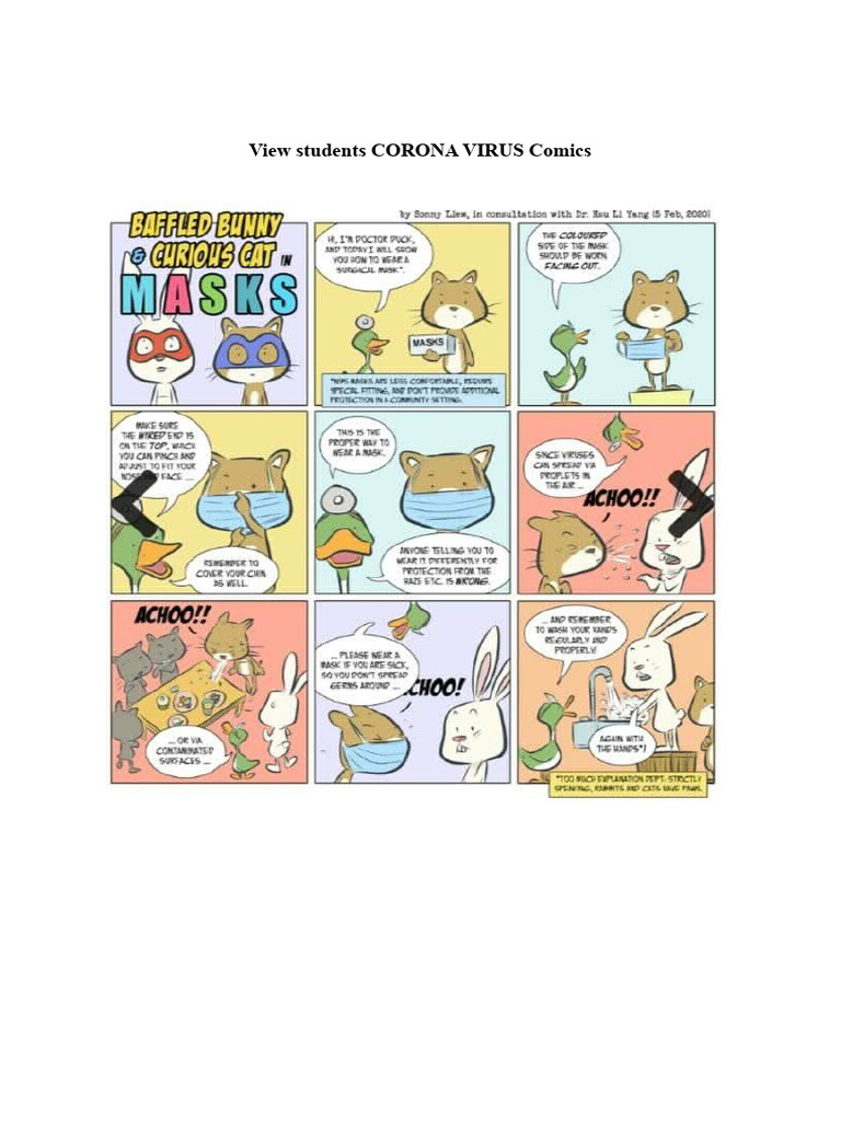 View students CORONA VIRUS Comics | PDF