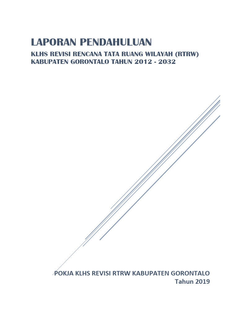 Fitryane Lihawa Laporan Penelitian Laporan Pendahuluan KLHS Revisi ...