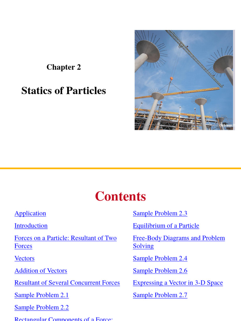 CH 2 Statics of Particles | PDF | Euclidean Vector | Force