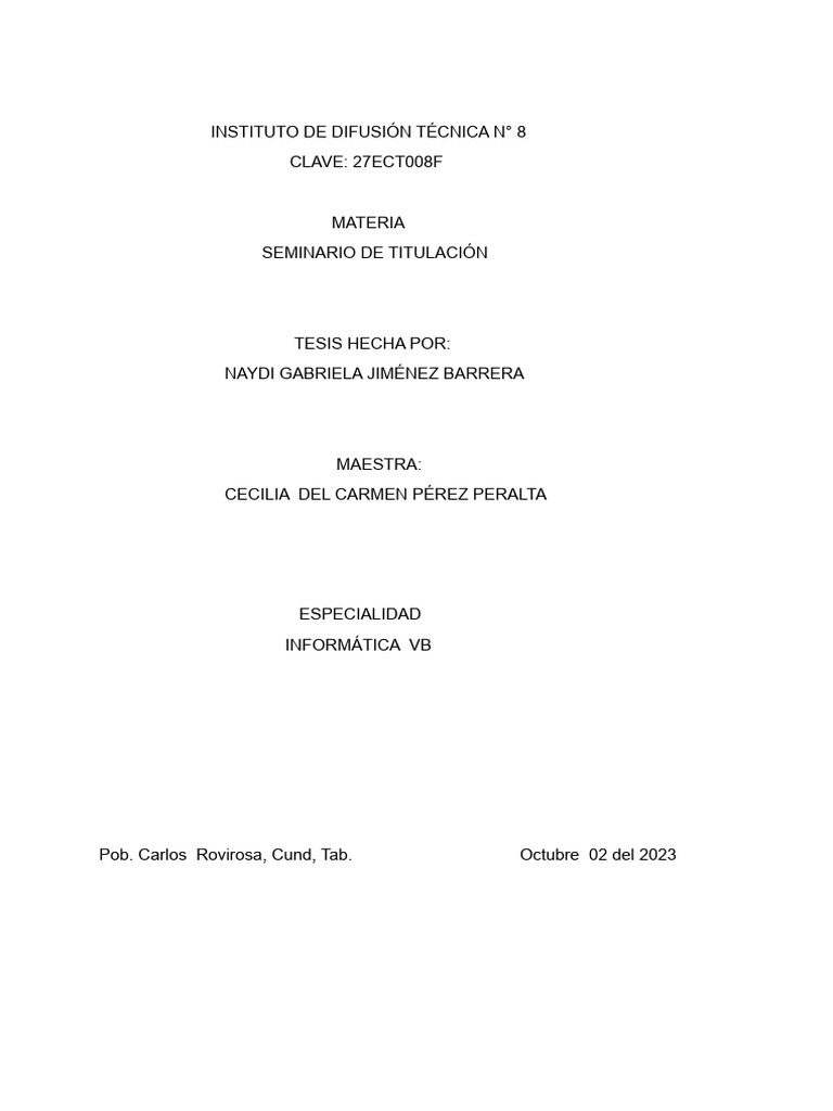 Tesis Informática VB Mtra. Cecilia | PDF | Pantalla de cristal líquido ...