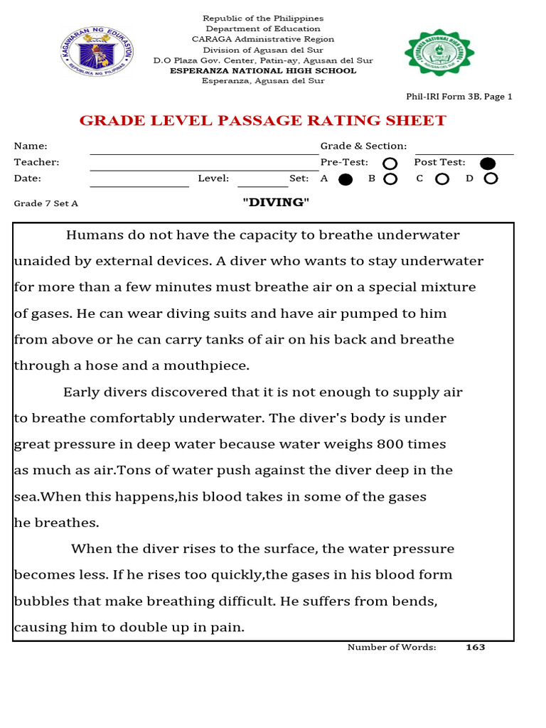 Form 3 | Download Free PDF | Underwater Diving | Equipment