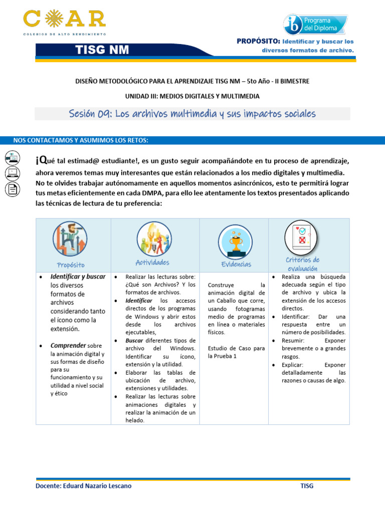 DMpA 09 - 5to - TISG | PDF | Archivo de computadora | Microsoft Word