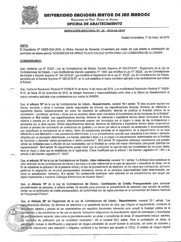 Aprobacion Exp Cont | PDF