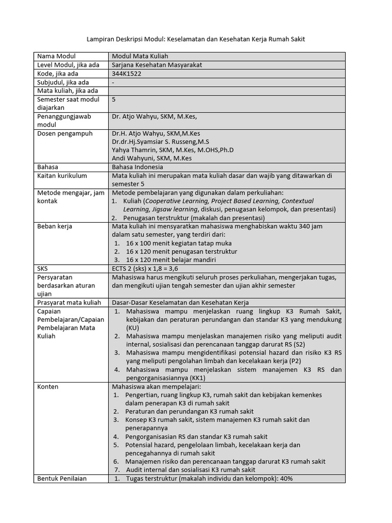 10.course Module K3 RS 2022 04 06 06 28 48 563 | PDF | Karier ...