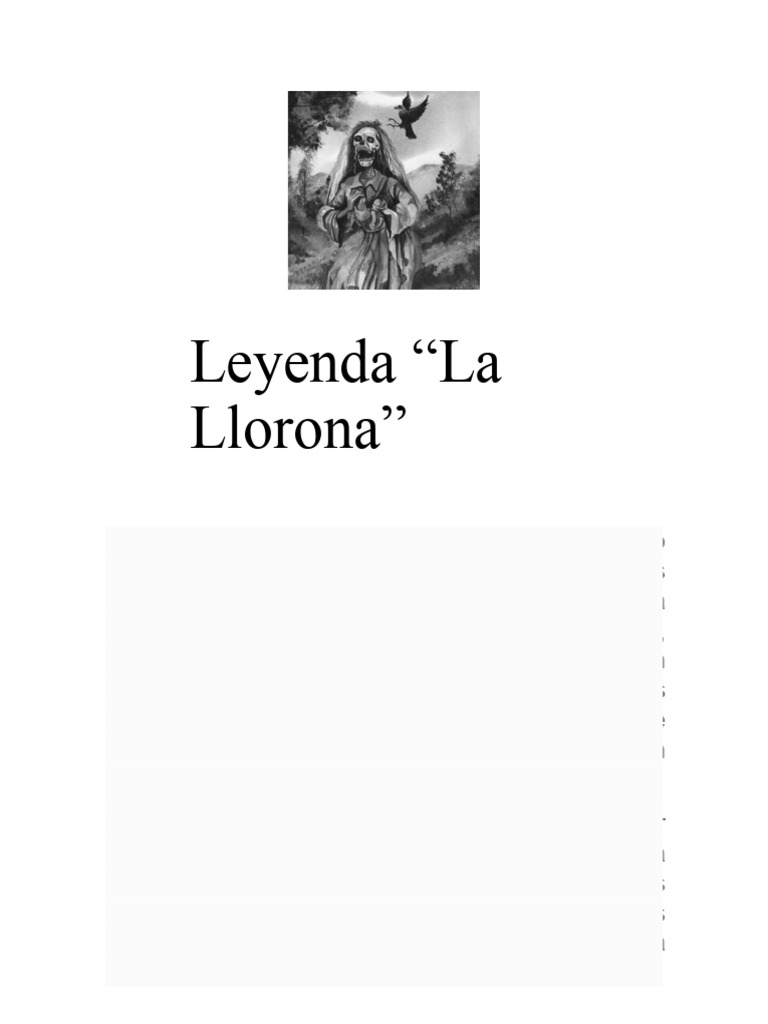Leyenda "La Llorona" | PDF