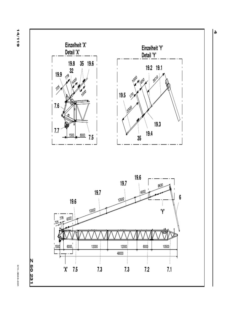 CC1500 SH-48 Boom Configuration | PDF | Mechanical Engineering | Civil ...