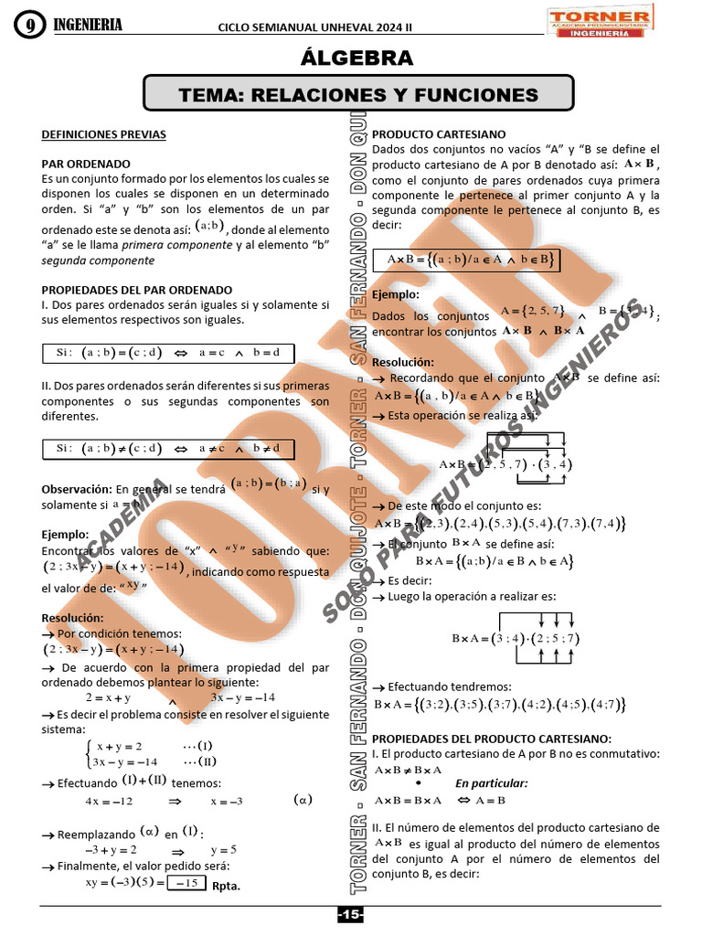 Algebra | PDF | Función (Matemáticas) | Conjunto (Matemáticas)