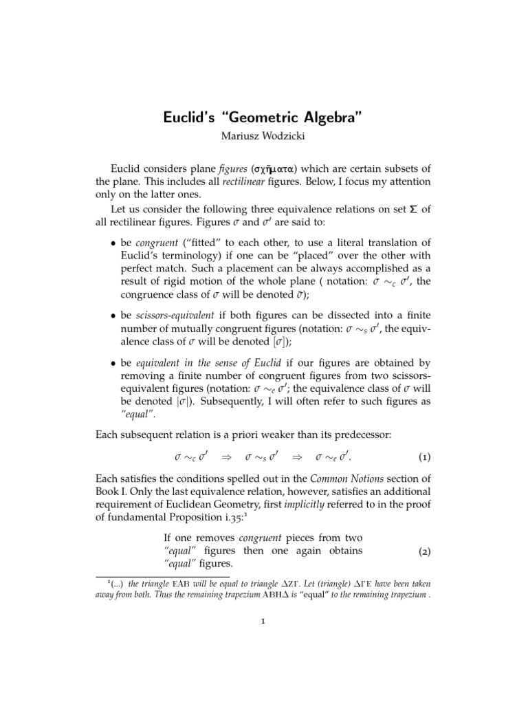 Euclid Scissors | Download Free PDF | Euclidean Geometry | Geometry