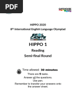 Hippo English Contest 2025 Regulations | PDF
