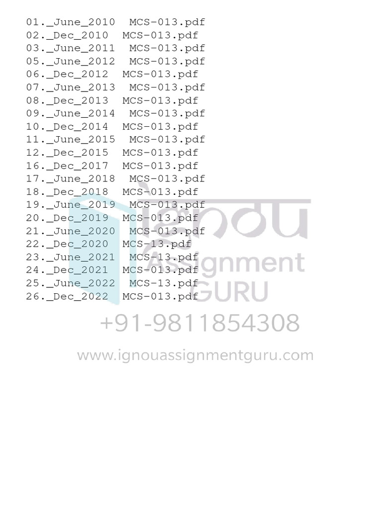 MCS 013 | PDF | Boolean Algebra | Teaching Mathematics