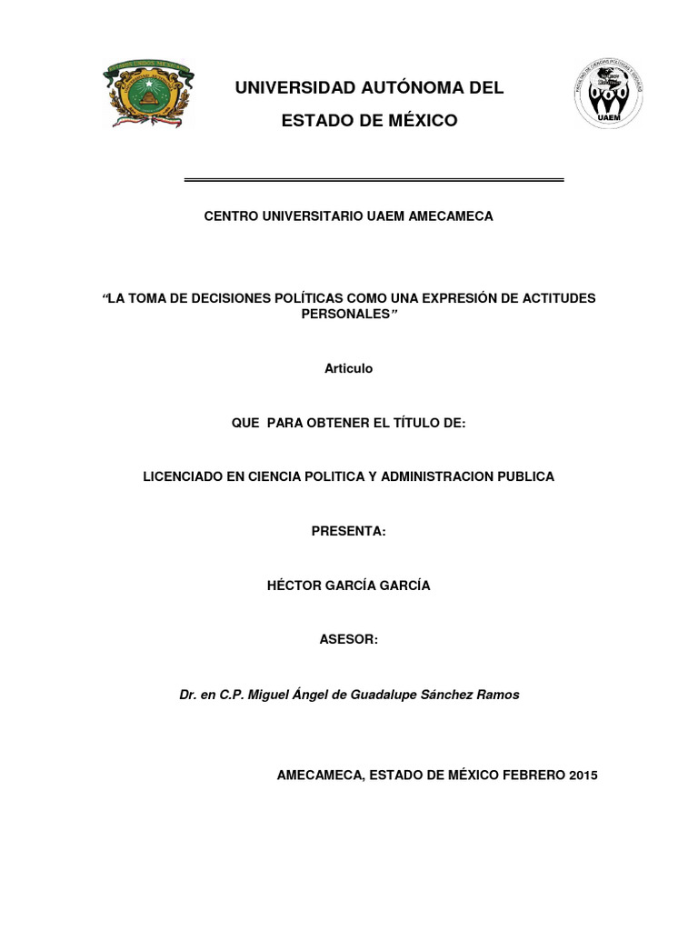 Hector Garcia Garcia | PDF | Comportamiento | Racionalidad