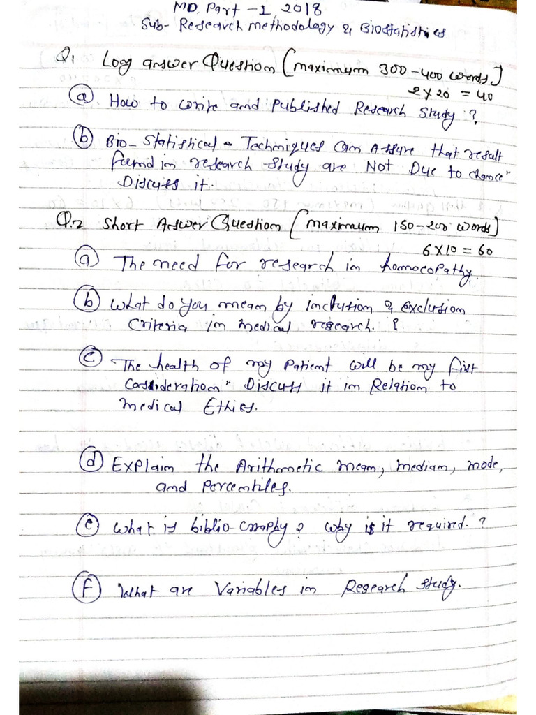 Research Methodology And Bio Statistic Pdf