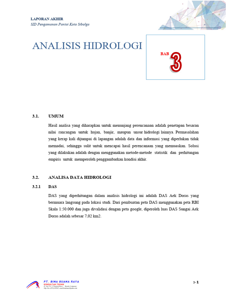 Bab 03 Analisis Hidrologi Edit | PDF