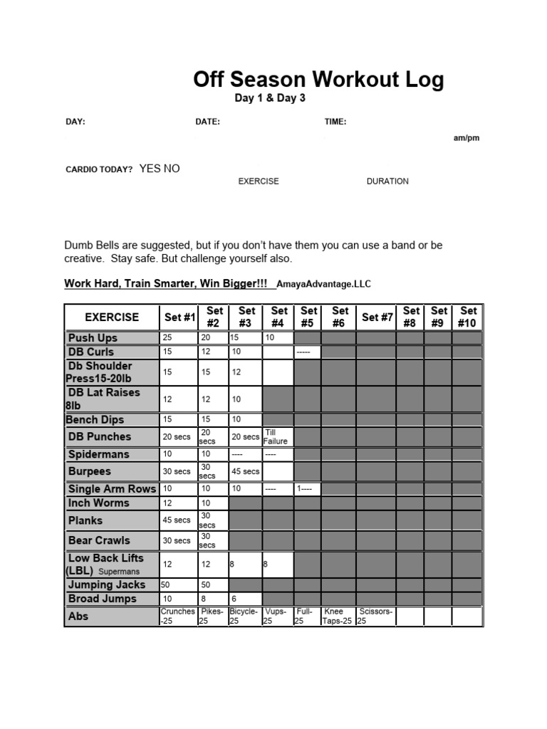 Basketball Off Season Day 1 & 3 | PDF | Human Body Weight | Physical ... Basketball Off Season Day 1 & 3 | PDF | Human Body Weight | Physical ...