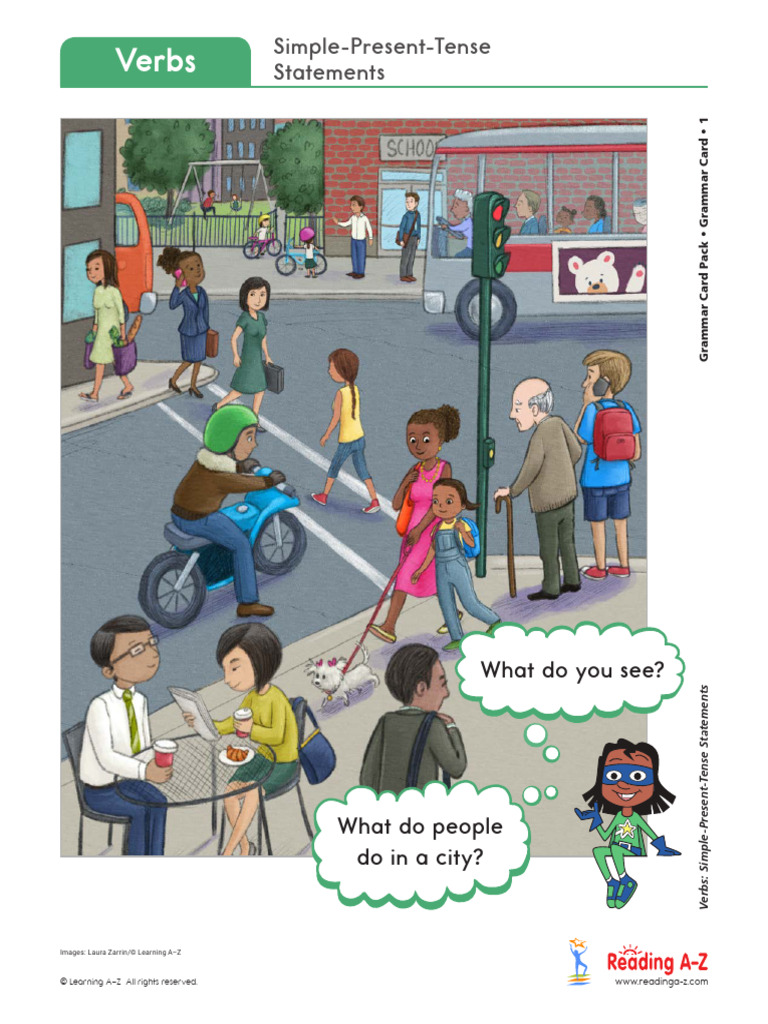 Ell Verb Sprts g1 2 Grammar Card | PDF | Sentence (Linguistics ...