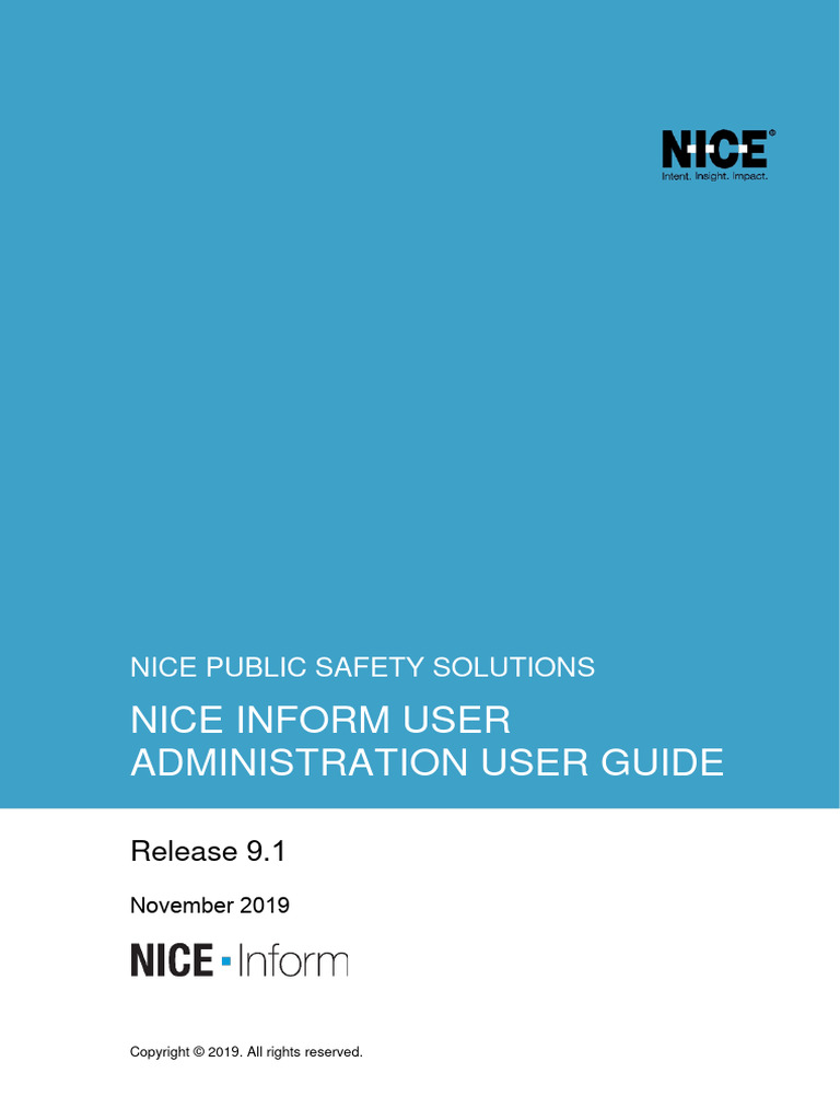 NICE Inform User Guide - User Administration | PDF | Login | User ...