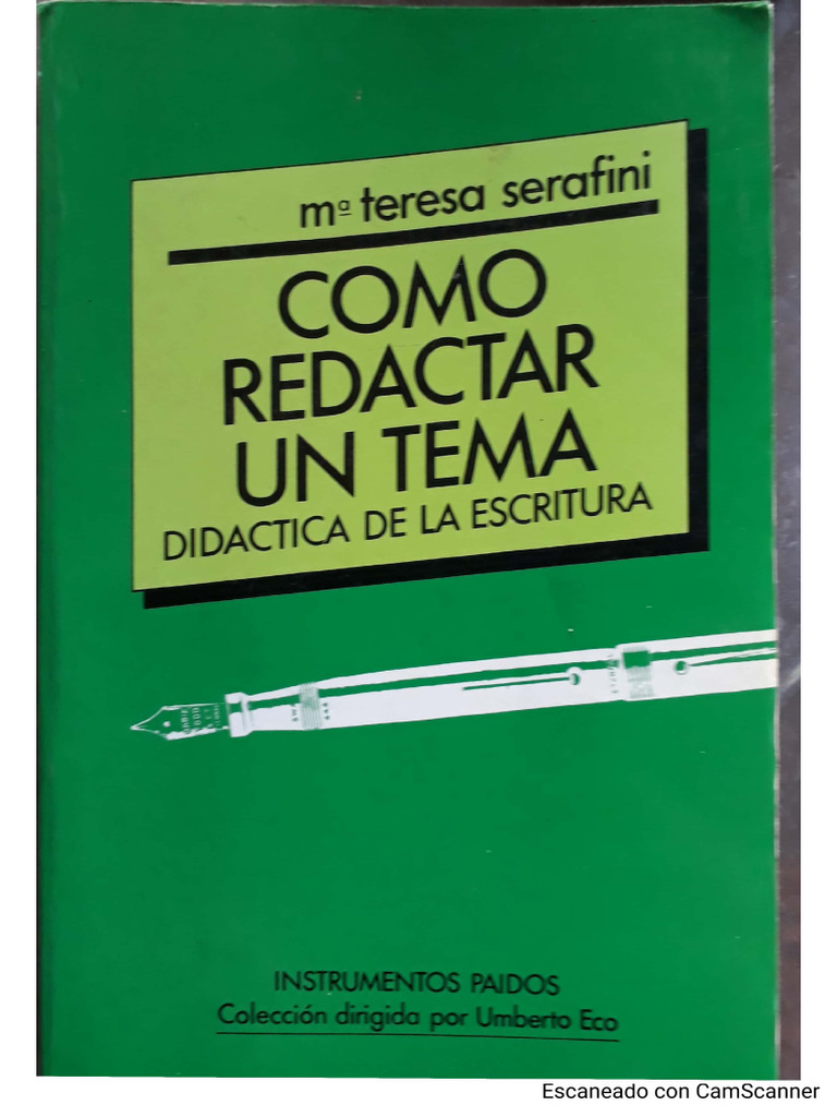 Como Redactar Un Tema | PDF