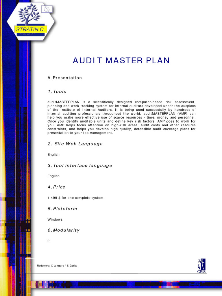 Audit Master Plan | PDF