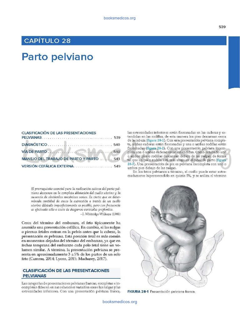 Parto Pelviano | PDF | Parto | Seccion de cesárea