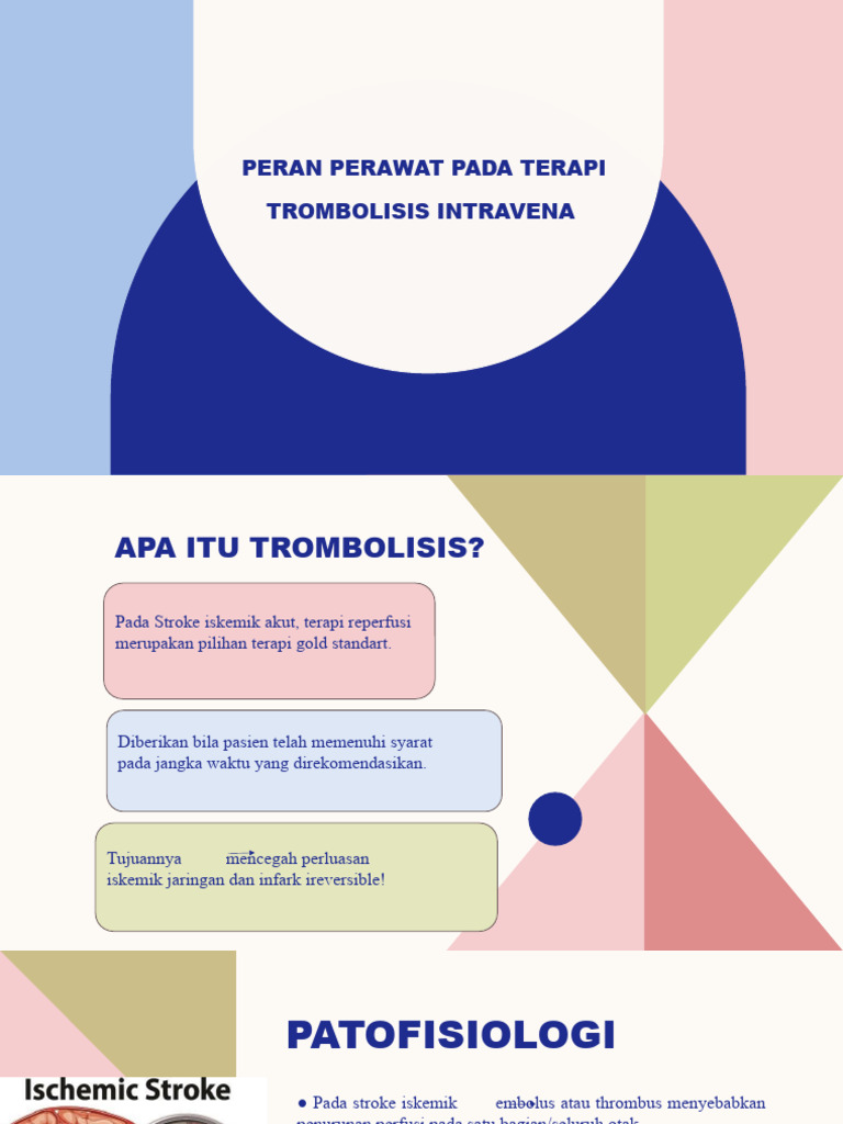 Peran Perawat Pada Terapi Trombolisis Intravena | PDF | Sains & Matematika