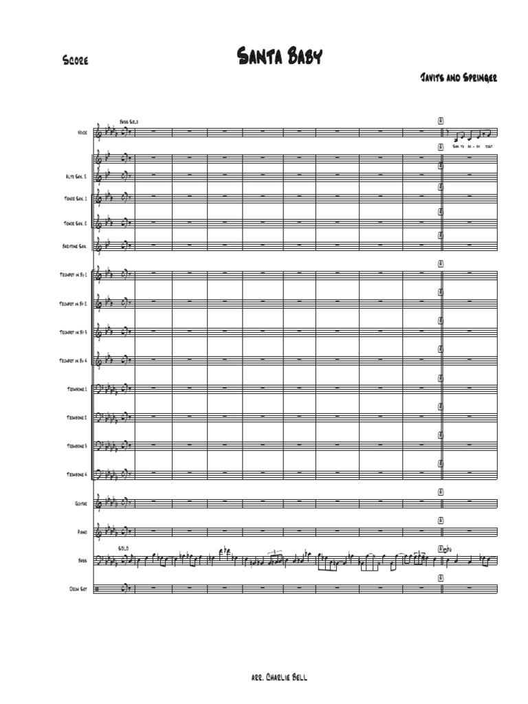 Santa Baby Big Band Arrangement PDF Classical Music Groups Jazz
