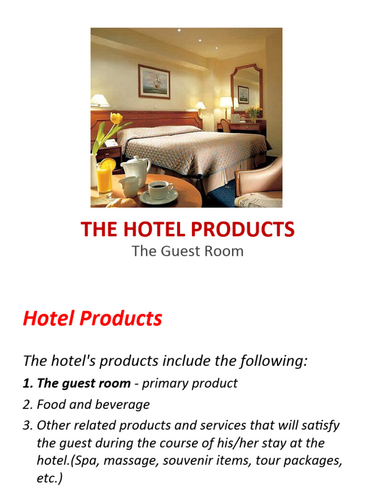 Lesson 3 THE HOTEL PRODUCTS | PDF