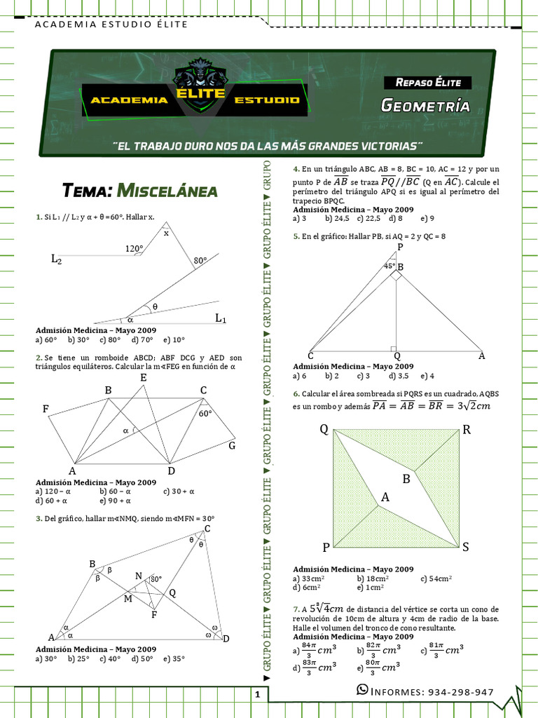 Geometria | PDF | Triángulo | Geometría del plano euclidiano