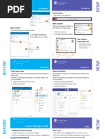 Microsoft Teams Cheat Sheet | PDF | Button (Computing) | Control Key