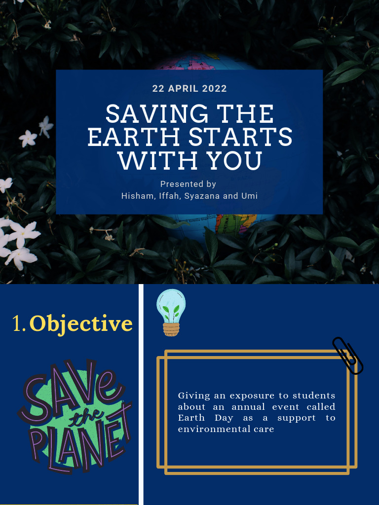 Earth Day Awareness Program 2022 | PDF