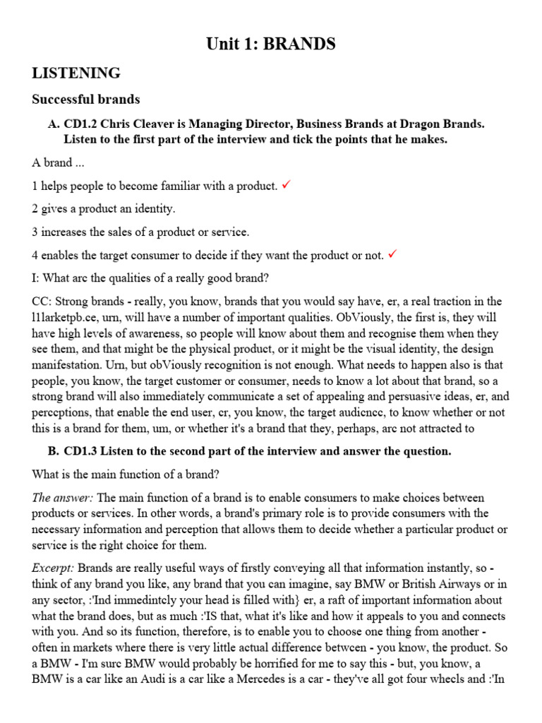 Unit 1 Brands | PDF | Brand | Fashion