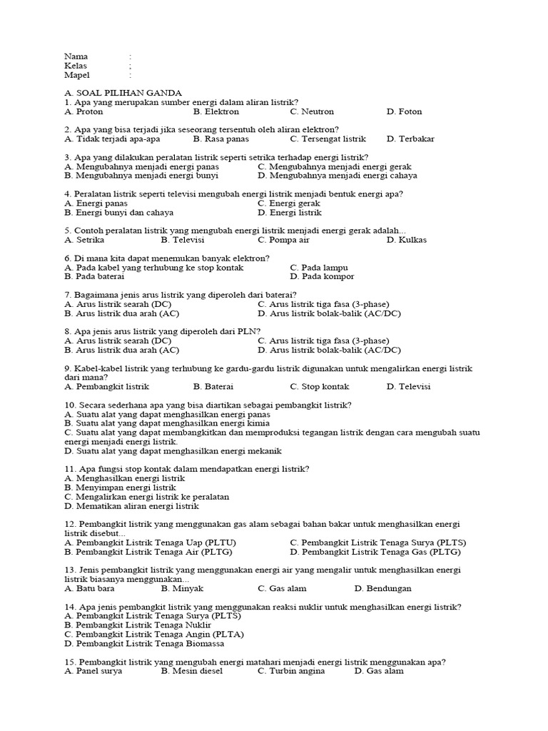 Latihan Soal Ipas Bab 3 Topik B | PDF