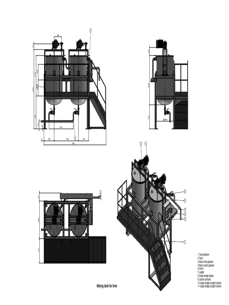 Part Drawing List of Mixing Tank | PDF