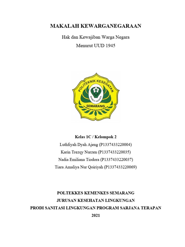 KEL - 2 Makalah Kewarganegaraan | PDF