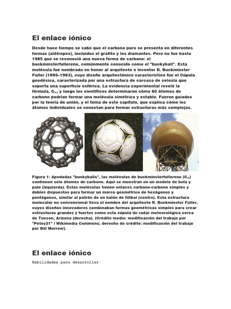 El Enlace Iónico Pdf Compuestos Químicos Enlace Covalente