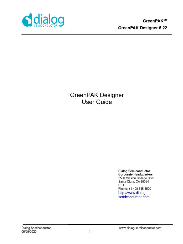 Greenpak Designer User Guide | PDF | Mosfet | Computer Keyboard