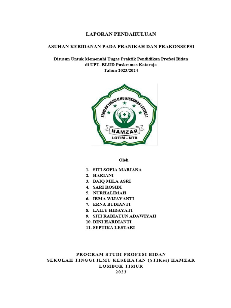 Revisi Askeb Pranikah Dan Prakonsepsi | PDF | Kesehatan Holistik