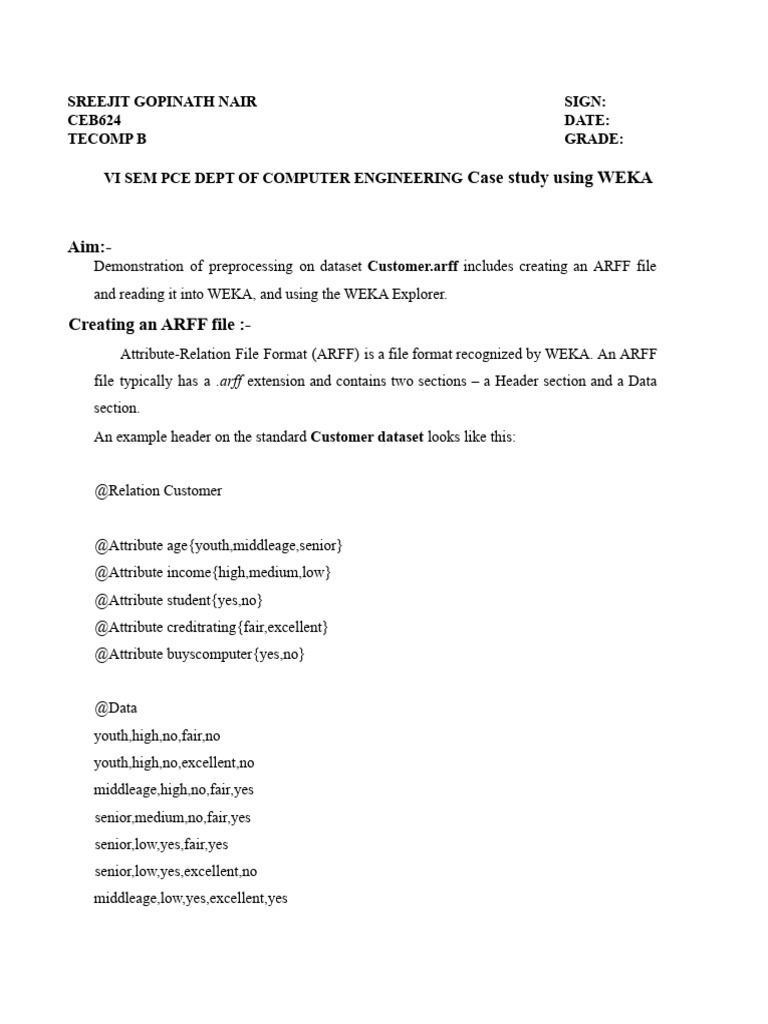 DWDM - Case Study On Weka - Ceb624 | PDF | Computing | Cybernetics