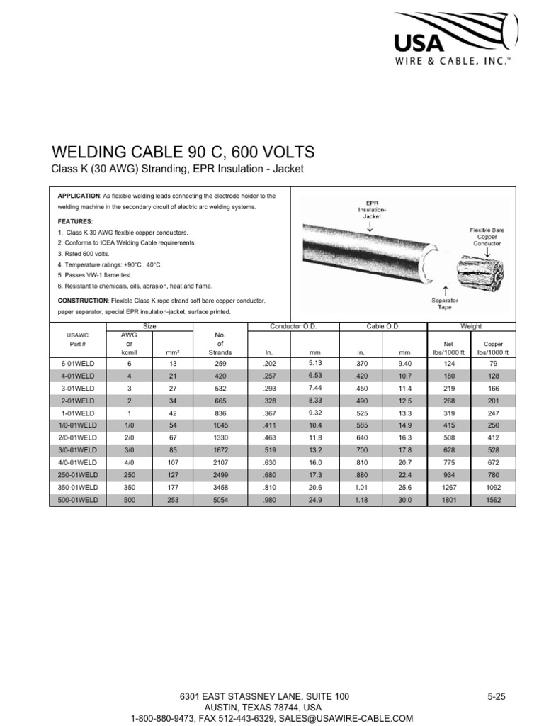WELDING Cable | PDF | Construction | Welding